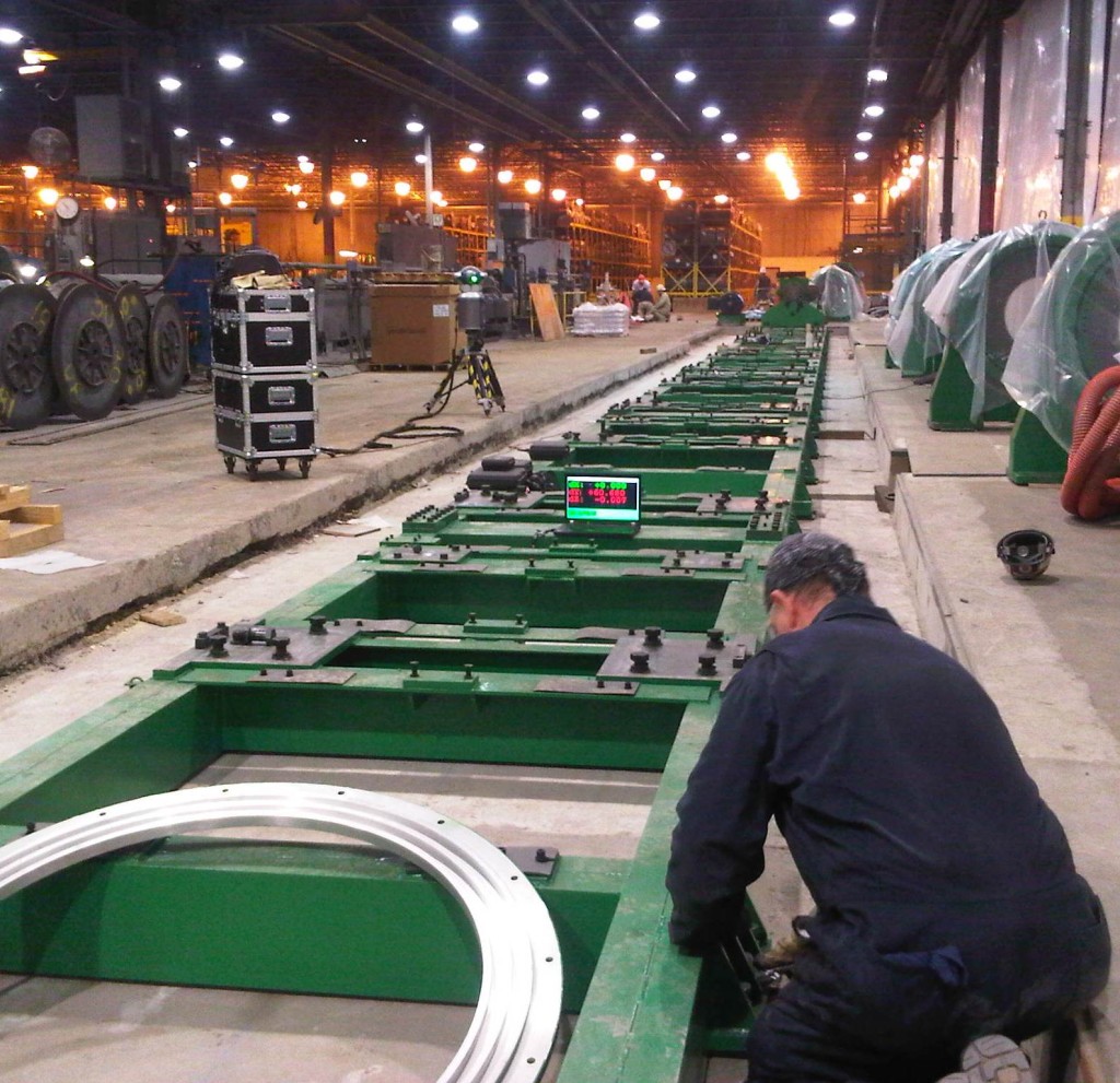 Using Laser Trackers for Wire Strander Alignment